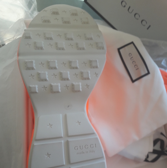 Gucci | Shoes | Gucci Rhyton Flourescent Orange Mens Sizes 9 7 | Poshmark